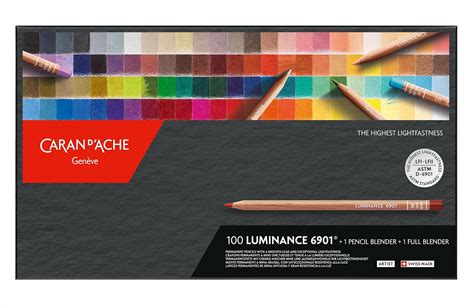 Caran d'Ache D'Ache Luminance Box – 100 sortiert, inklusive 1 ...