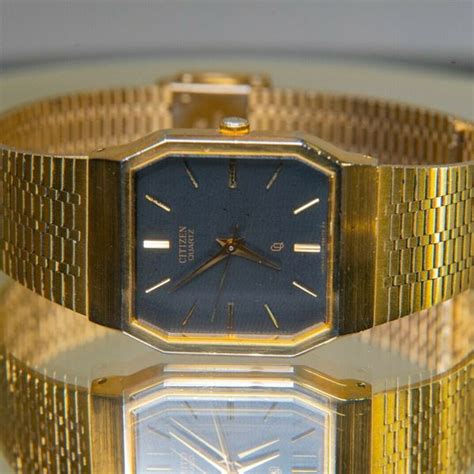 Vintage Citizen Mens Dress Watch Original Gold Tone Citizen Quartz