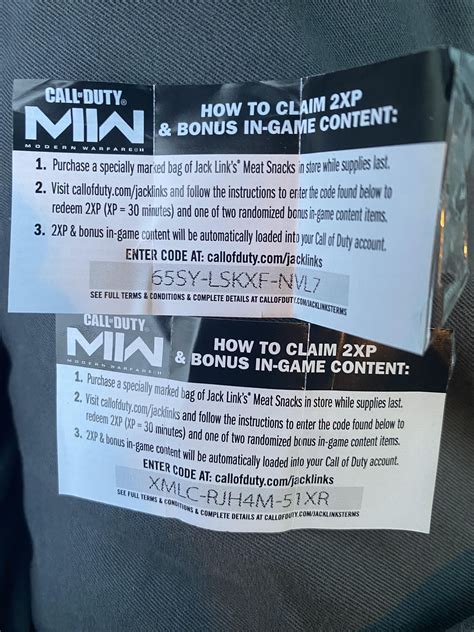 Mwii Jack Links Codes Enjoy Rmodernwarfare2