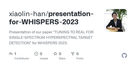 GitHub Xiaolin Han Presentation For WHISPERS Presentation Of Our Paper TUNING TO REAL