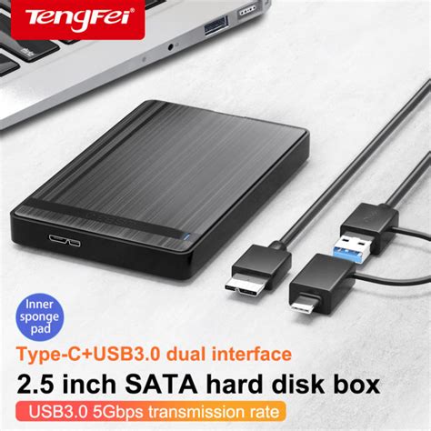 Sata To Usb3 0 Typec Hdd Enclosure Mobile Hard Drive Cases For Ssd External Storage Hdd Box With