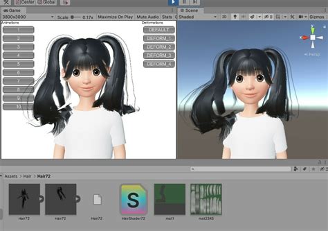 Impresión 3D Hair 3D Model Zepeto Item Unity Prefab FBX Free Download Hecho con una impresora