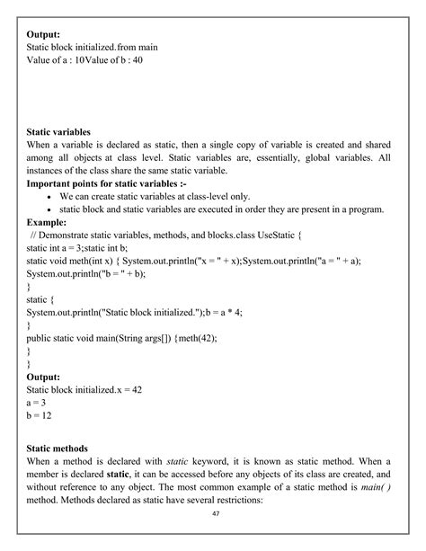 CS OOP UNIT I NOTES FINAL Pdf Programming Languages Computing