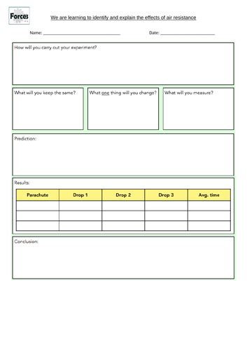 Year 5 Science Forces Full Lesson Sequence Teaching Resources