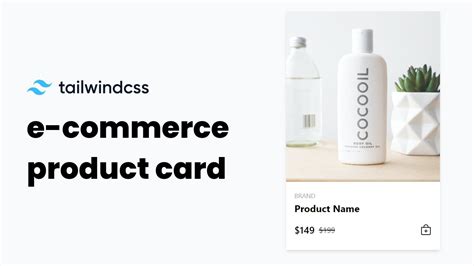 E Commerce Product Card Html And Tailwind Css Youtube