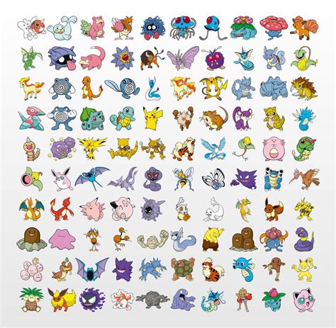 Pokemon Svg Vector Drawings 600 Pokemon Pdf And Svg And Pokemon