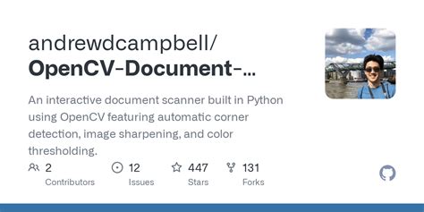 Opencv Document Scanner Scan Py At Master Andrewdcampbell Opencv Document Scanner Github