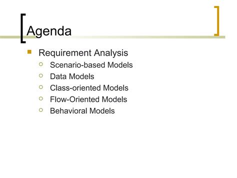 Lecture 12 Requirements Modeling System Analysis Ppt Computing