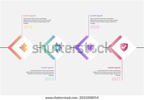Process Infographic Design Template Timeline Step Stock Vector Royalty Free