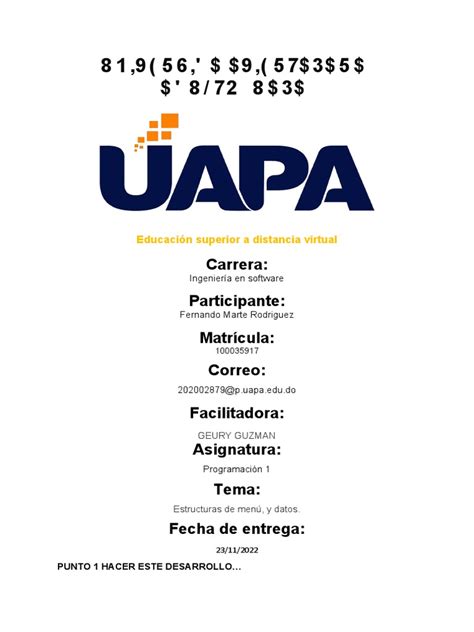 Programacion 1 Ejercicios De Actividades Pdf Lenguaje De Programación Puntero