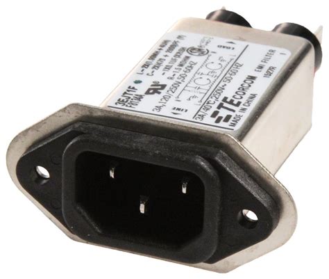 3ejt1f Corcom Te Connectivity Filtered Iec Power Entry Module Iec C14 General Purpose