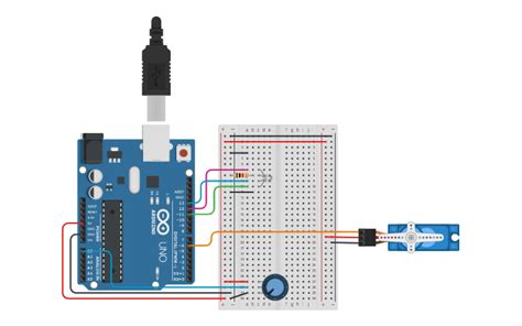 Circuit Design 3 Controle De Servo Com Potenciômetro Tinkercad