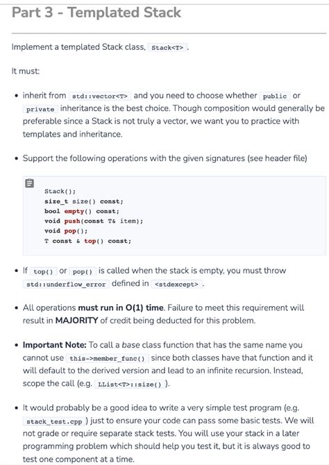 Solved Stack H Ifndef STACK H Define STACK H Chegg