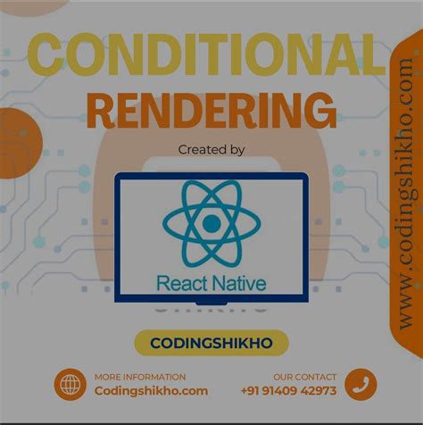 Coding Shikho On Linkedin Reactnative Conditionalrendering