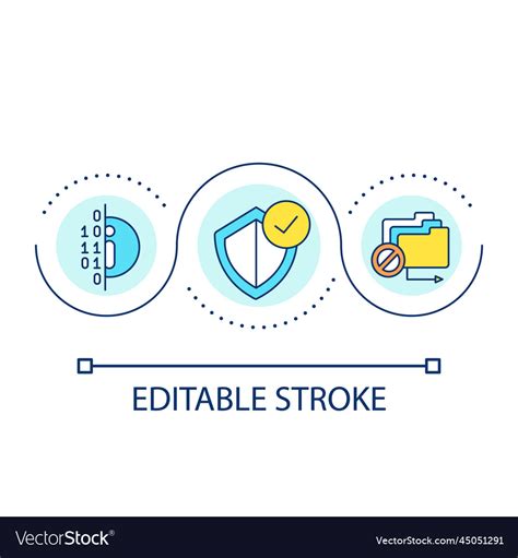 Encrypted Information Loop Concept Icon Royalty Free Vector