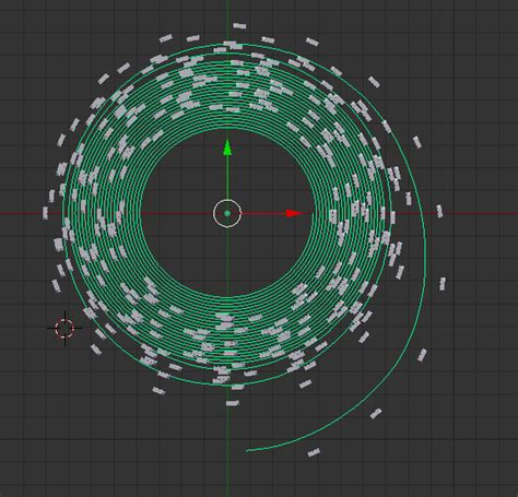 Cycles Render Engine Object Array Doesn T Follow Spiral Path Blender Stack Exchange