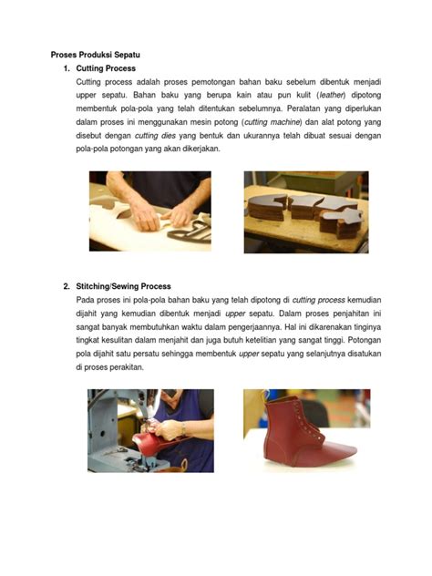 Proses Produksi Sepatu Pdf