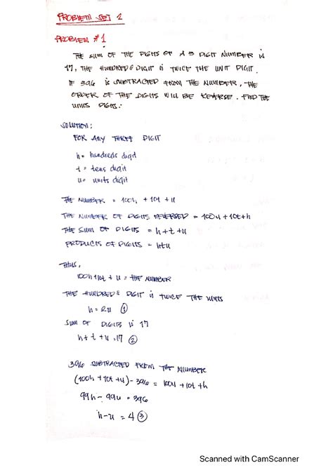 SOLUTION Problem Set Derivatives Slopes Tangent Lines Normal Lines Radius Of Curvature