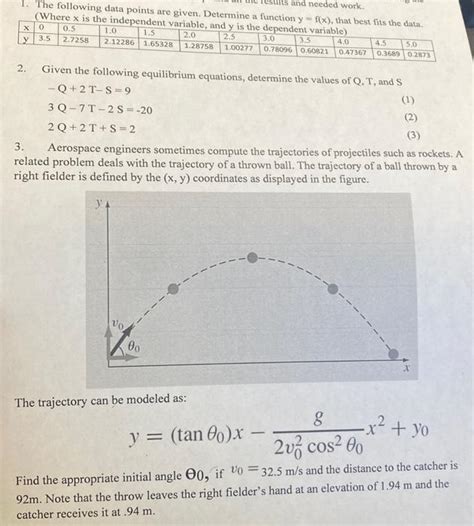 Solved The Following Data Points Are Given Determin Chegg