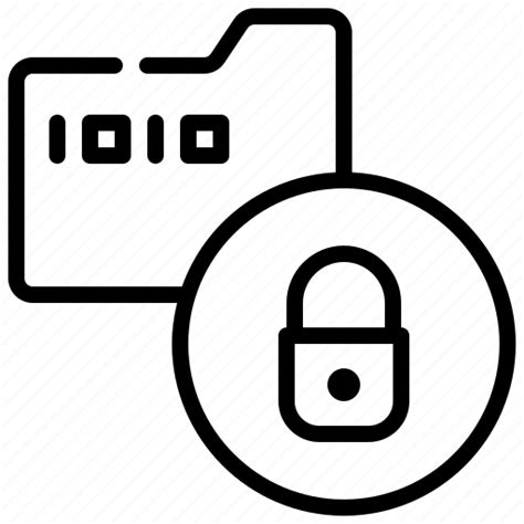 Data Digital Protect Locked Security Folder Personal Icon