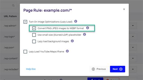 Enable Disable Image Optimization And Auto Conversion To WebP AVIF Knowledge Base