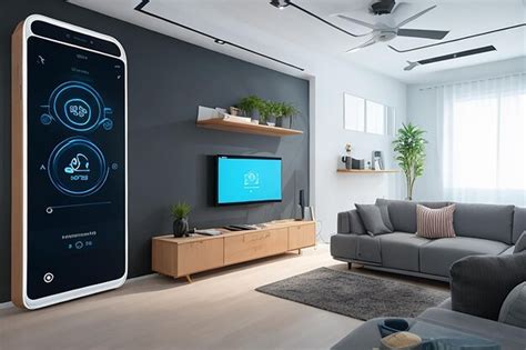 Premium Photo Smart Home Interface With Augmented Realty Of Iot Object Interior Design