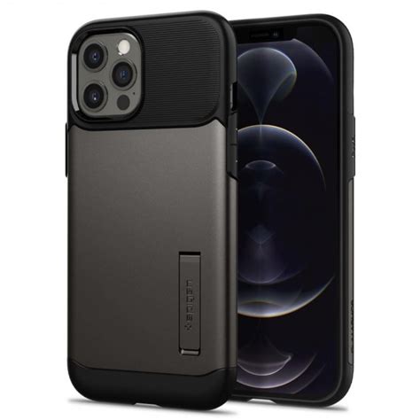 Чехол Spigen для iPhone 12 Pro Max Slim Armor Gunmetal (ACS01480 ...