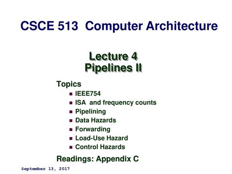 Csce 513 Computer Architecture Ppt Download