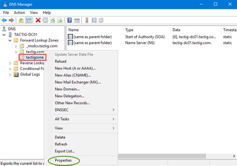 Configure DNS Server Zones Fully On Windows Server Tactig