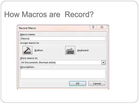 An Introduction To Vba And Macros Pptx Operating Systems Computer
