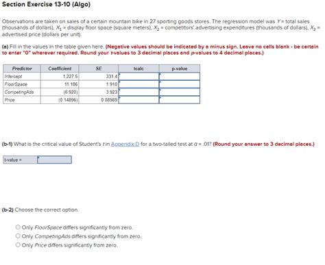 solved section exercise 13 10 algo observations are taken