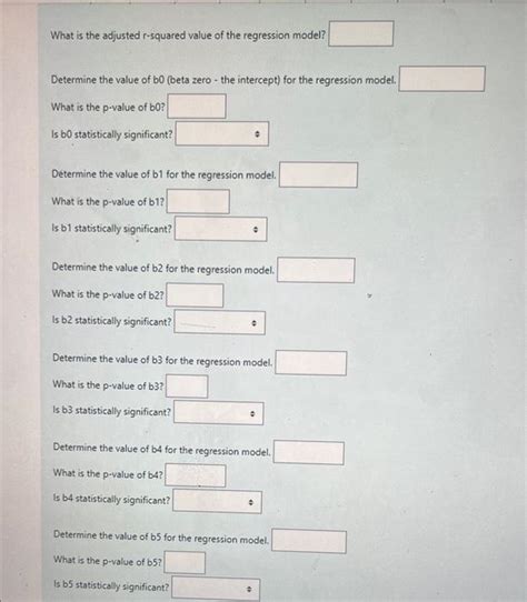 Solved Using The Following Predictor Variables X1−x6