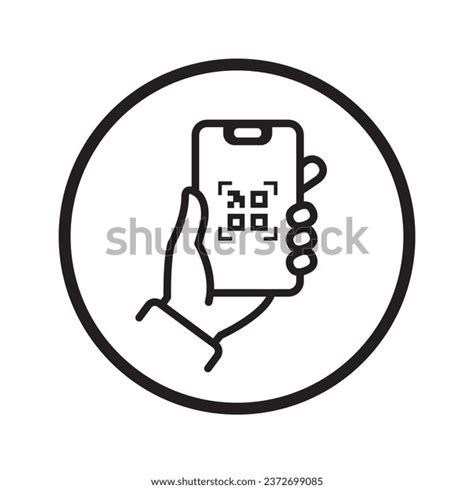 Mobile Scan Qr Code Vector Stock Vector Royalty Free Shutterstock