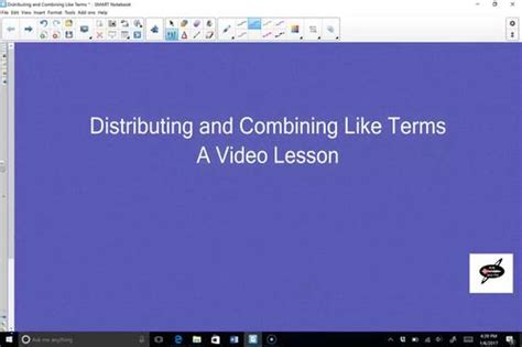 Distributing And Combining Like Terms With Video By RG MATH TPT