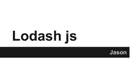 Lodashjs Y Sus Funciones De Filtrado