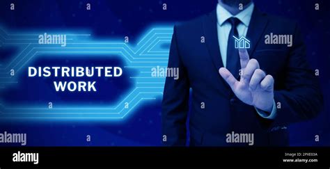 Conceptual Caption Distributed Work Word Written On Practiced By Enterprises Using Network