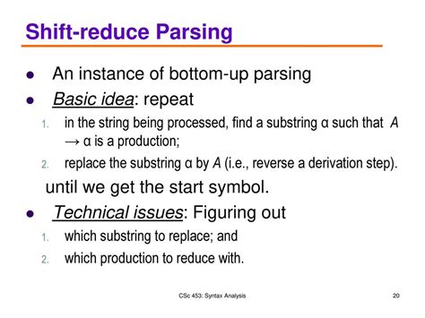 Csc 453 Syntax Analysis Parsing Ppt Download