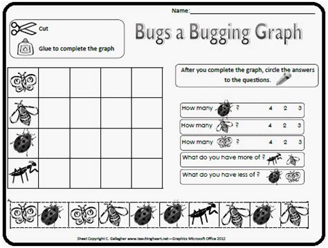 Bug Graphing Worksheets Worksheets Day