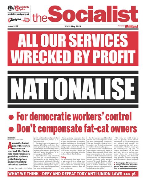 The Socialist Issue 1228 Socialist Party