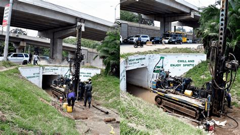 Photos Kenha Forced To Repair Neglected Uon Tunnel After Public Outcry Nairobi News