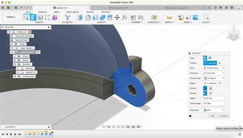 Create Hinge From Profile