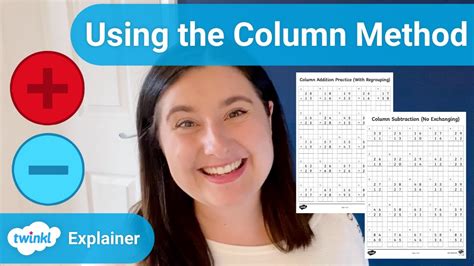 Using The Column Method For Addition And Subtraction YouTube