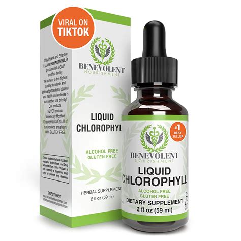 Liquid Chlorophyll Extract Drops Peppermint Flavor 118 Servings
