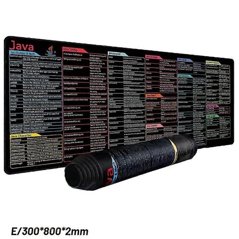 python programing mouse pad large shortcuts cheat sheet keyboard mousepad desk fruugo uk