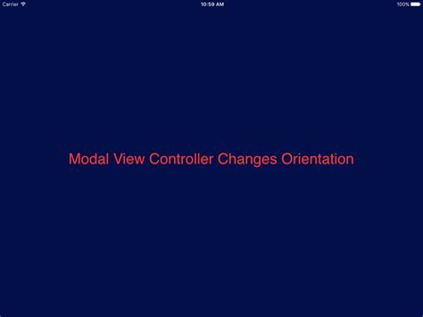 Ios Orientation Change In Presented View Controller Not Updating