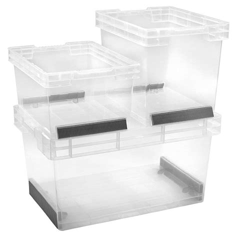 Modular Plastic Storage Containers Ultra Resistant With Secure Clip