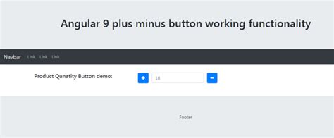 How To Make Custom Quantity Selector Into Angular 9 Application