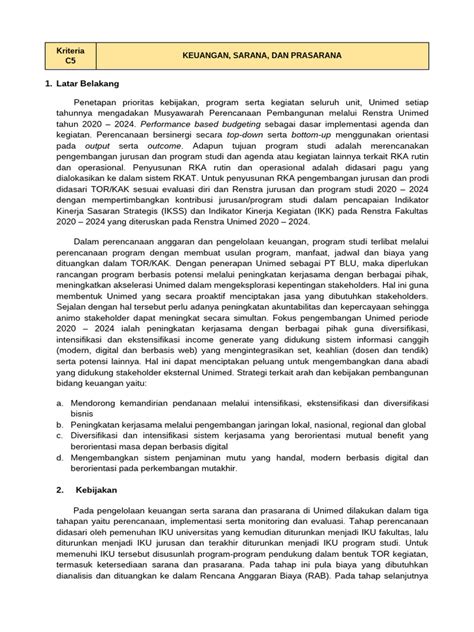 kriteria 5 akreditasi mankon pdf