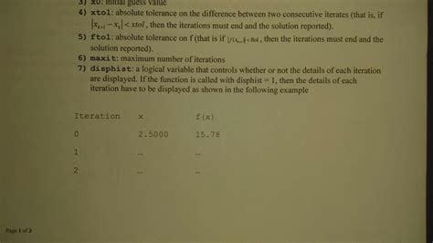 Solved Problem We Want To Find The Roots Of The Chegg