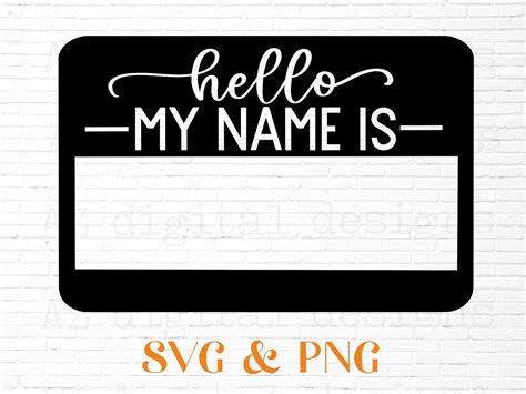 Hello My Name Is Svg Name Tag Svg Hello Svg Baby Svg Etsy Finland
